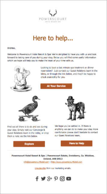 Hotel Welcome Email Tips | 7 Things To Include | Revinate